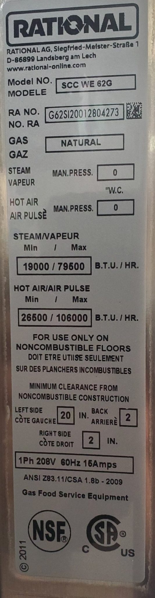 RATIONAL Serial Number – Danex Inc.